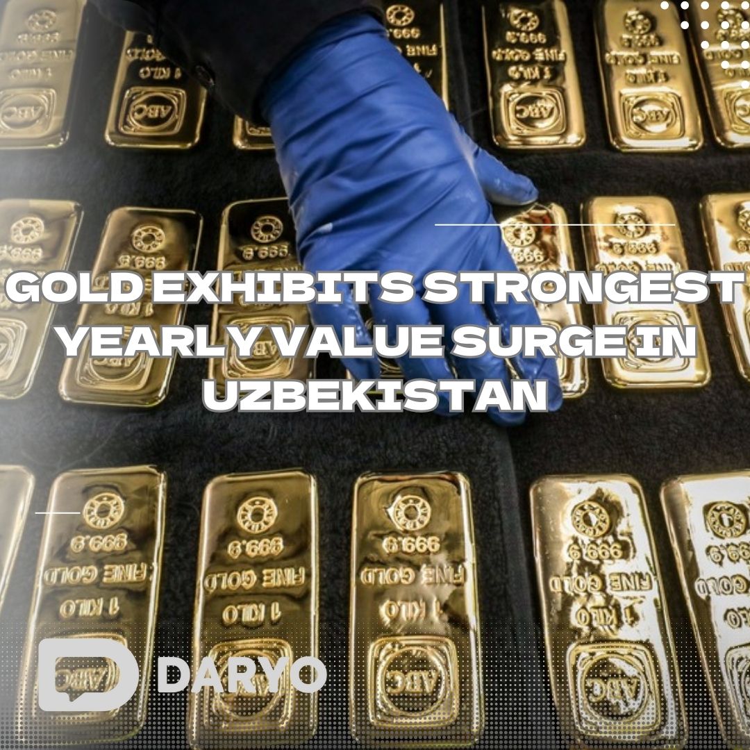 Gold exhibits strongest yearly value surge in Uzbekistan