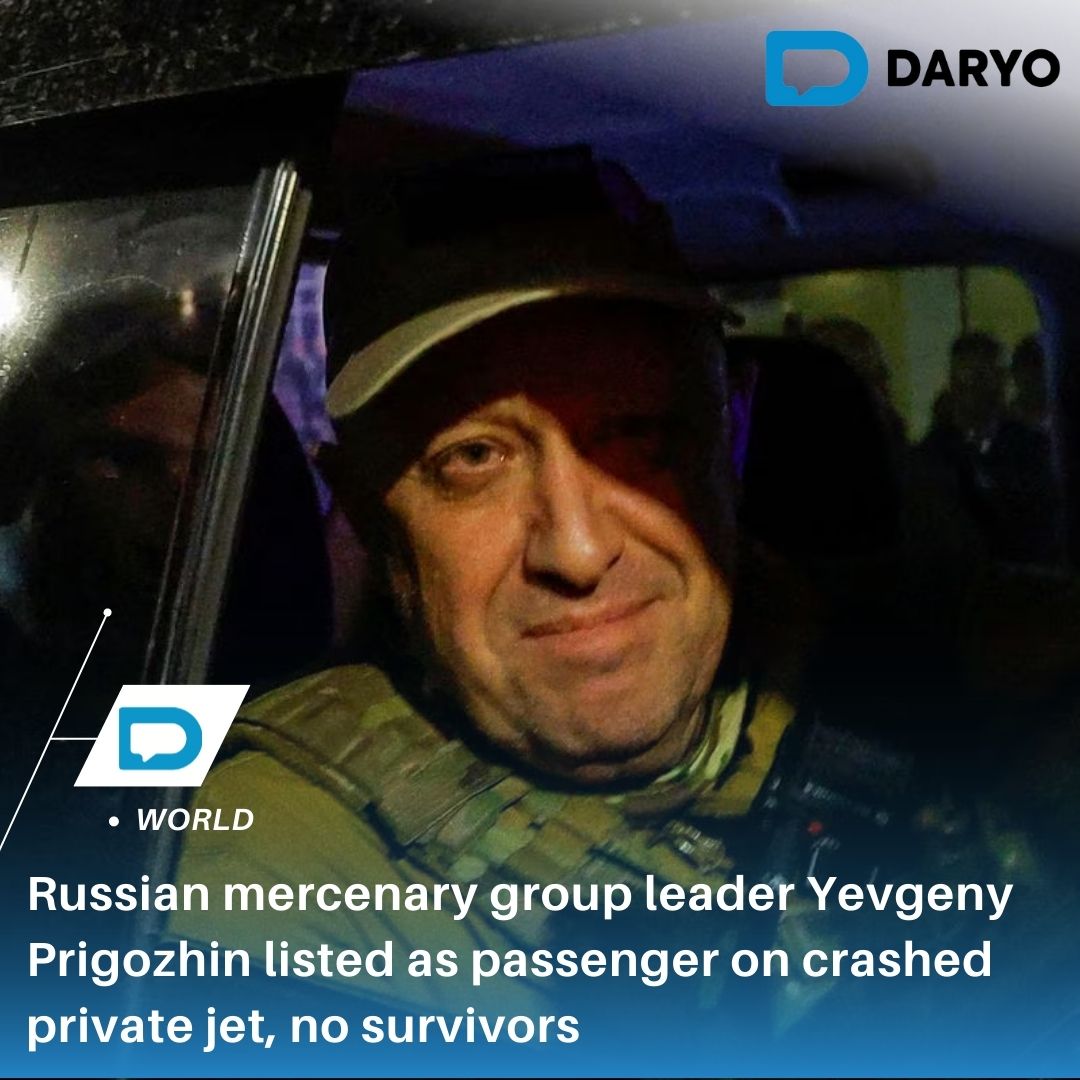 Russian mercenary group leader Yevgeny Prigozhin listed as passenger on ...